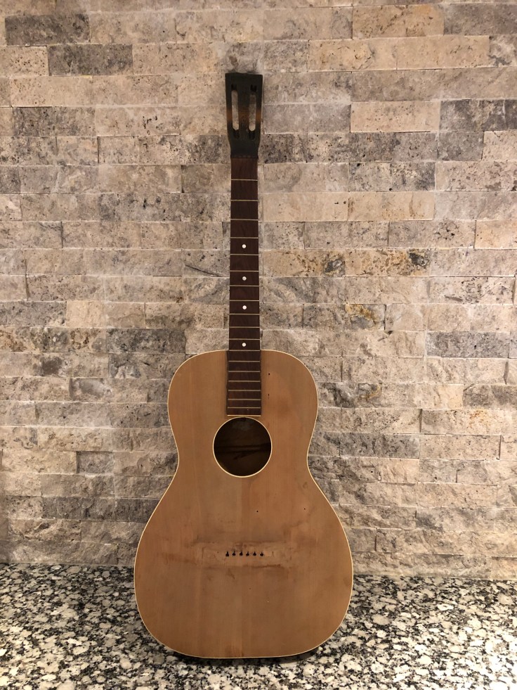 Pre-War Hensel Minerva Parlour Guitar – General Guitar Works